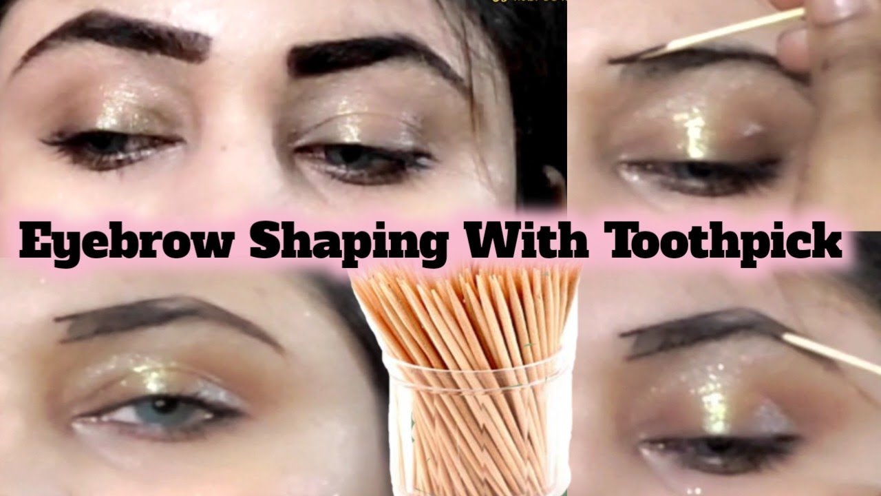Perfect Eyebrow shape With Toothpicks//||Perfect Shape Eyebrows At Home./#eyebrow # ...