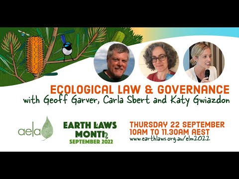 Earth Laws Month 2022: Ecological Law and Governance - A new paradigm ...