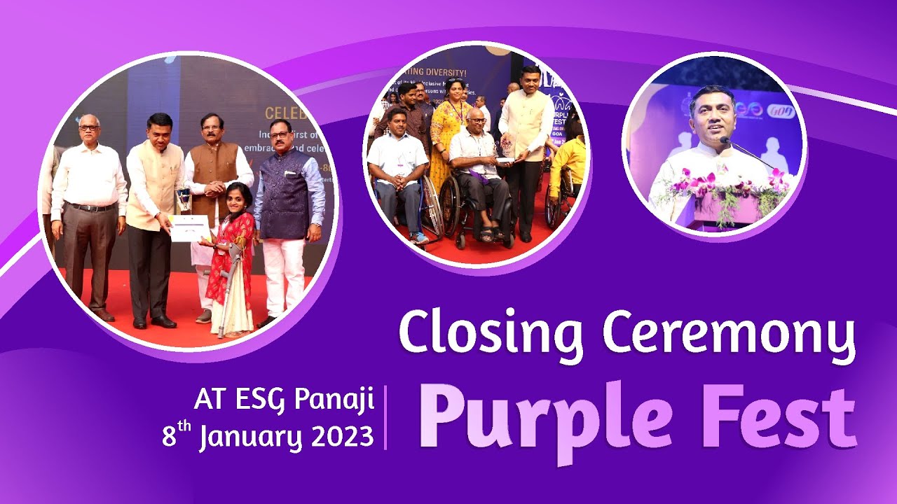 LIVE : Closing Ceremony of Purple Fest - YouTube