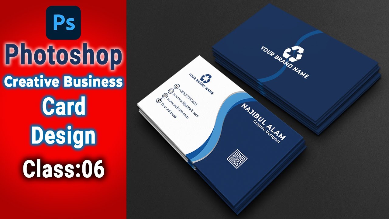 Amazing Business card design in photoshop - YouTube