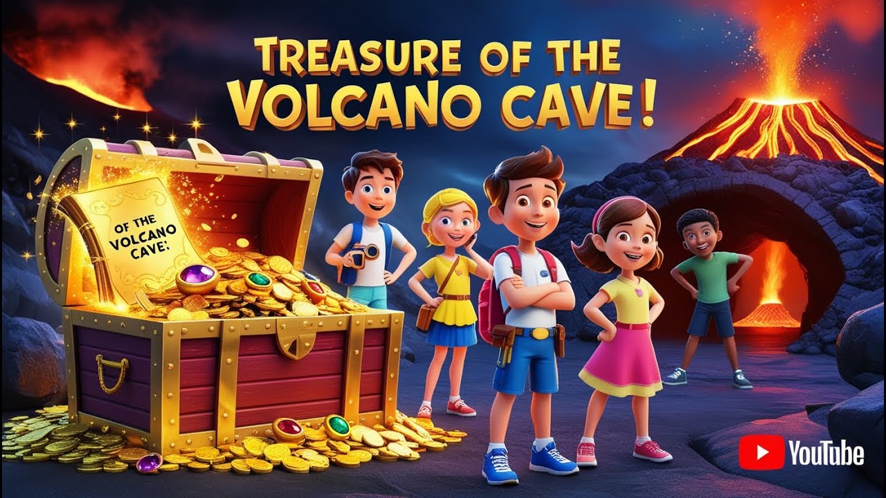 The Lost Treasure of the Volcano! | Adventure Story For Kids | #cartoon ...