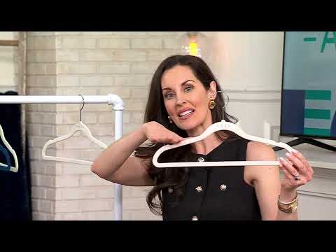 Cella 50-pack Velvet Slim Hangers on QVC