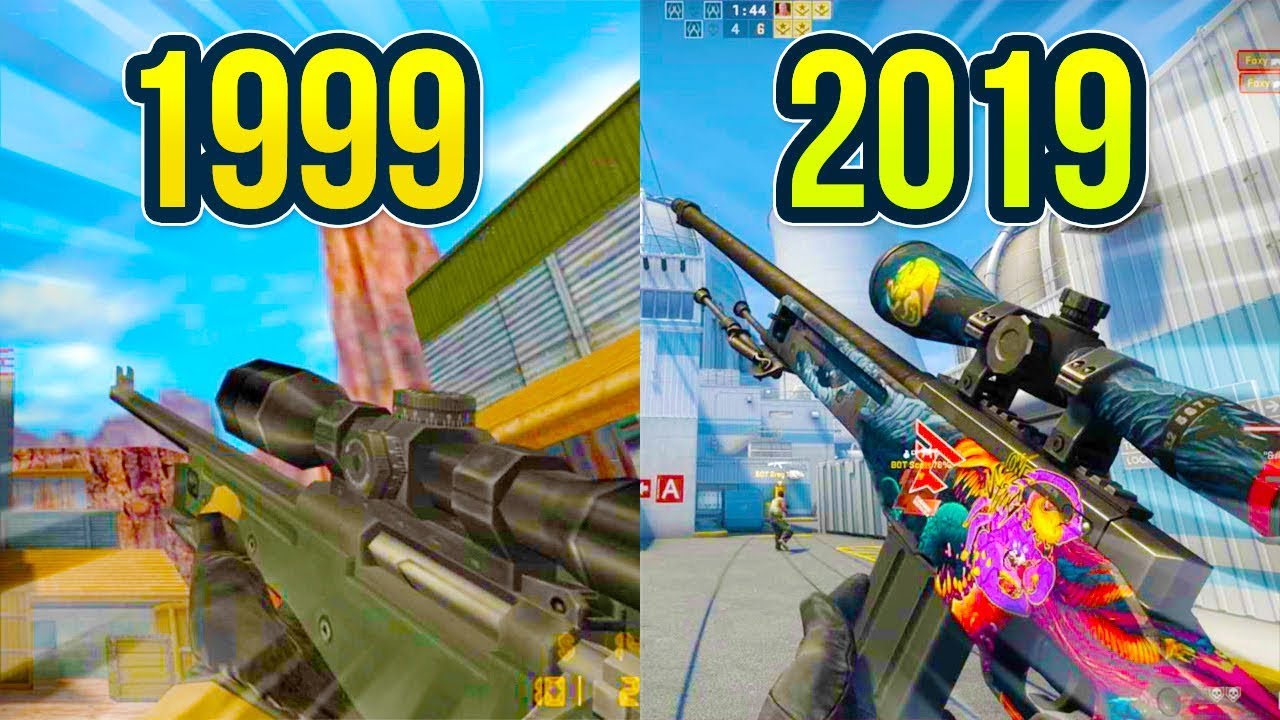 Evolution of the AWP in Counter Strike on Nuke Map 1999 - 2019 - YouTube