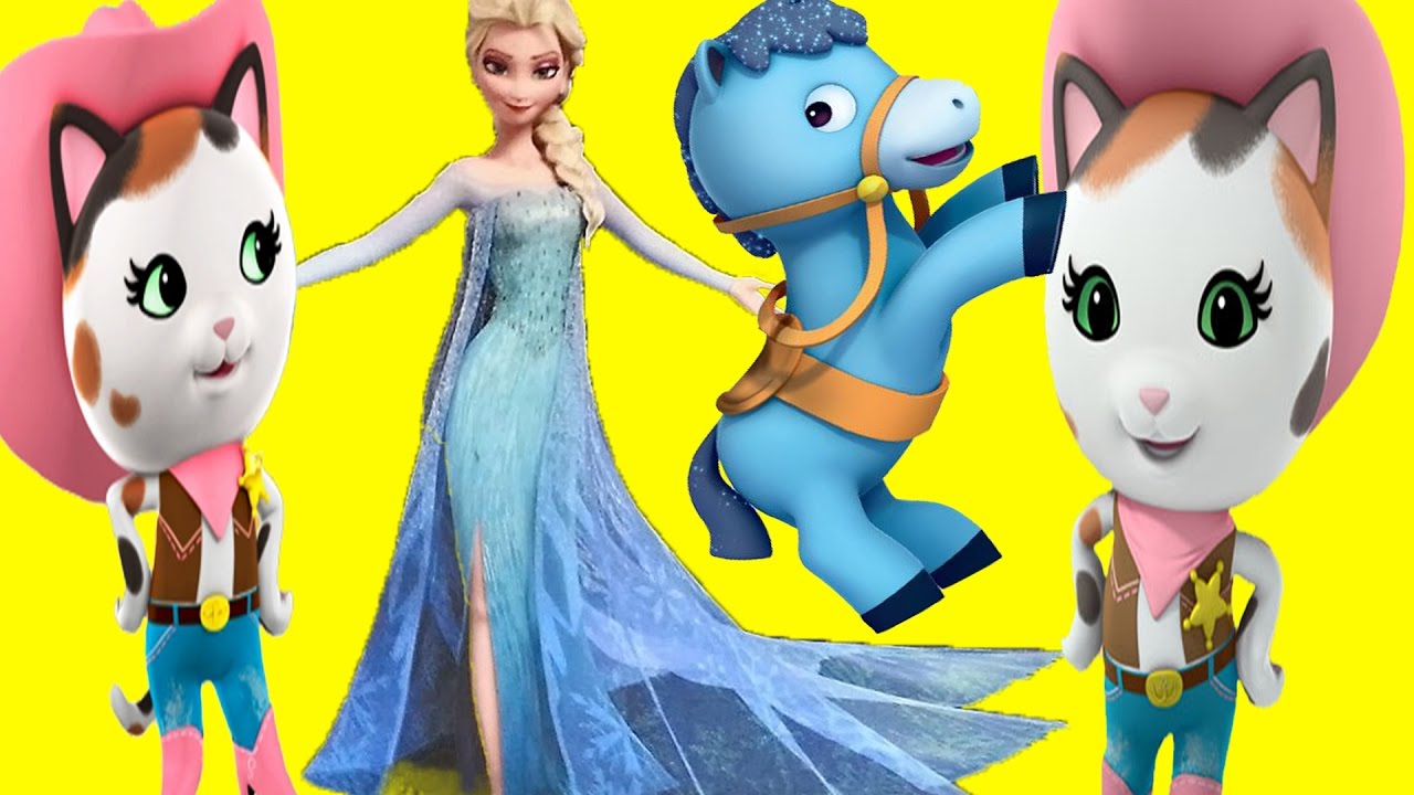 Frozen Elsa Finger Family with Sheriff callie's wild west of family ...