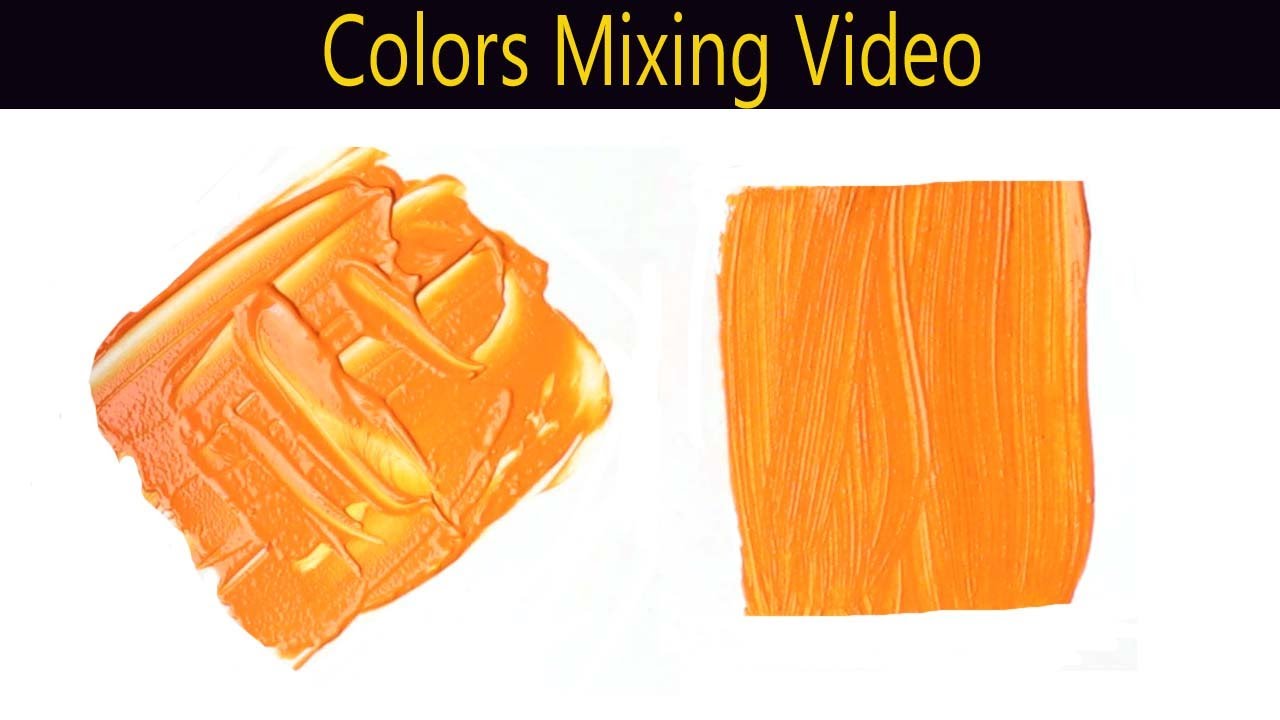 What Two Colors Mixing To Make Jaffa Orange Color - YouTube
