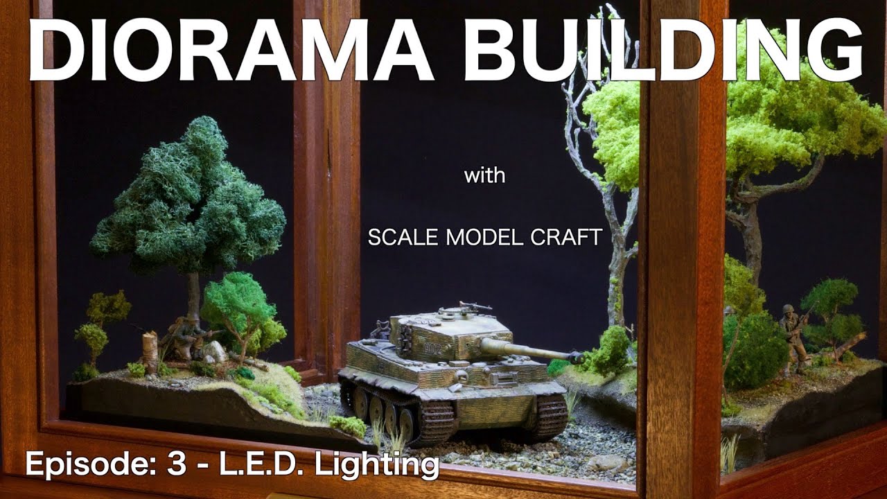 Diorama Building with Scale Model Craft episode 3 - L.E.D. Lighting ...