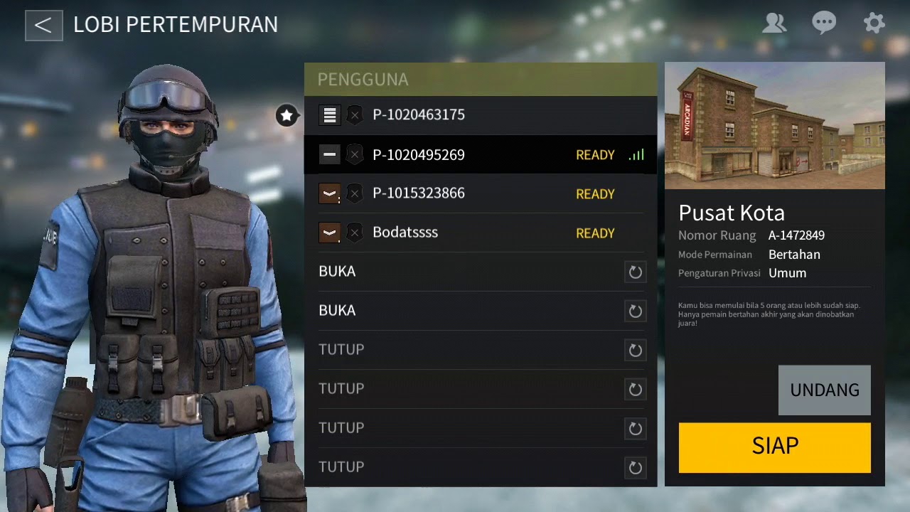 Bermain game PB strike part #1 - YouTube