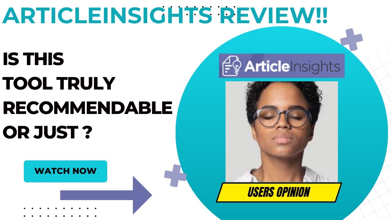 ARTICLEINSIGHTS Review-Does This Work As Said At ALL Or Just A CRAP?See ...