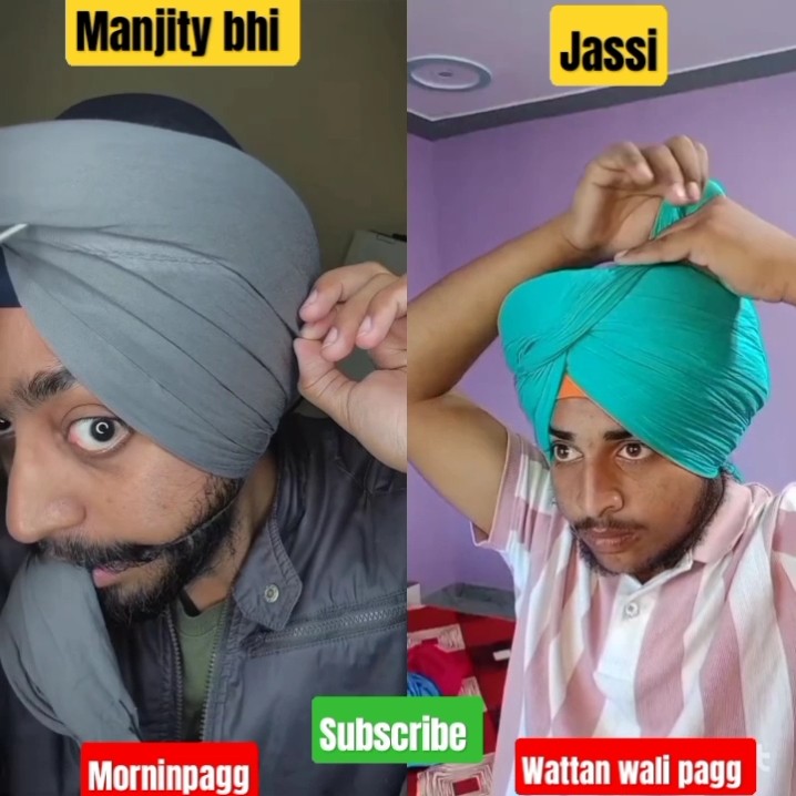 Morni pagg vs Wattan wali pagg tutorial How to tie 🥺#turban #pagglovers ...