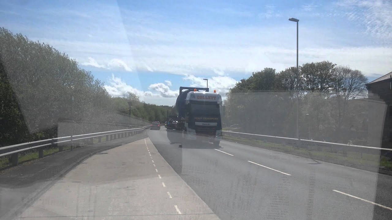 Enercon E126 pass with West Yorkshire Police convo - YouTube