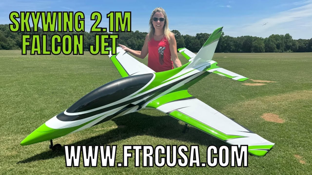 SKYWING 2.1M FALCON JET- FULL THROTTLE RC - YouTube