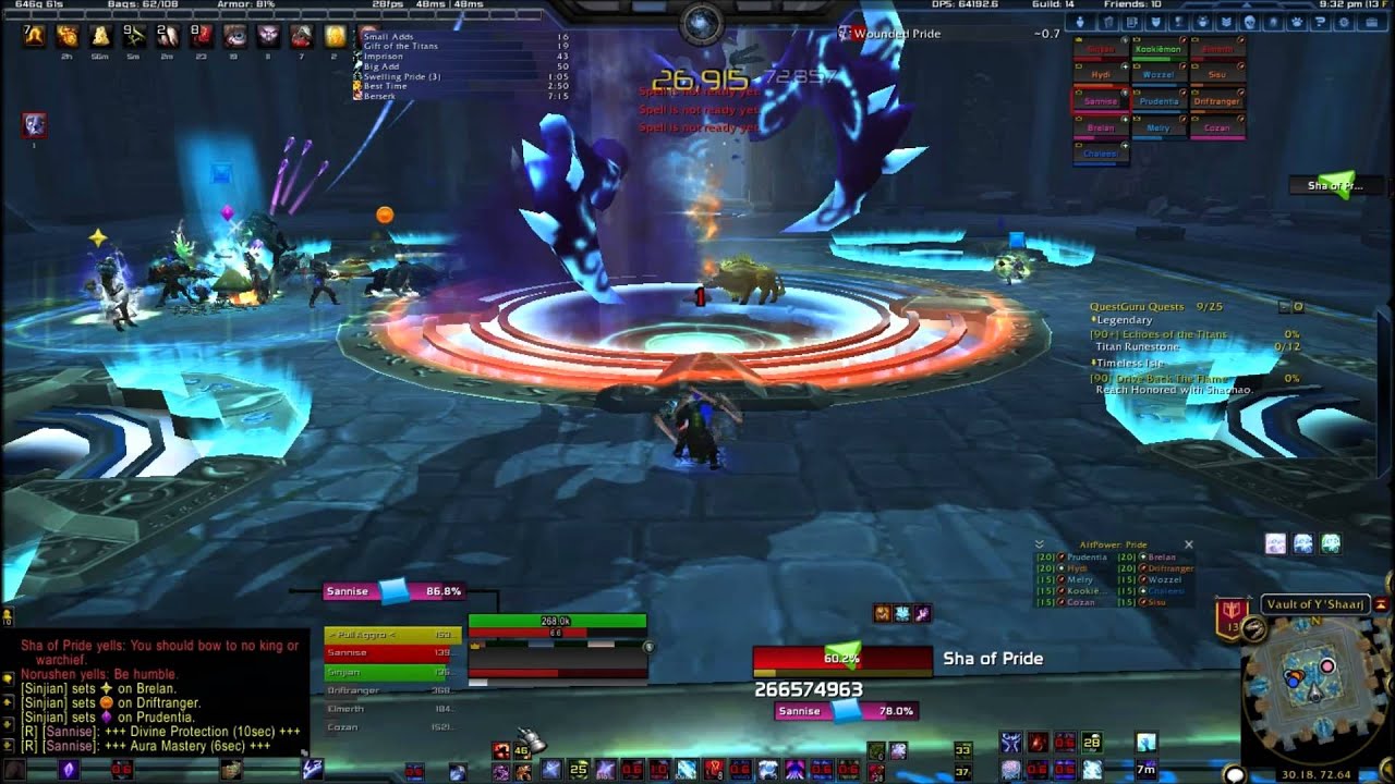 World of Warcraft [GAMEPLAY] Siege of Orgrimmar: Sha of Pride - YouTube