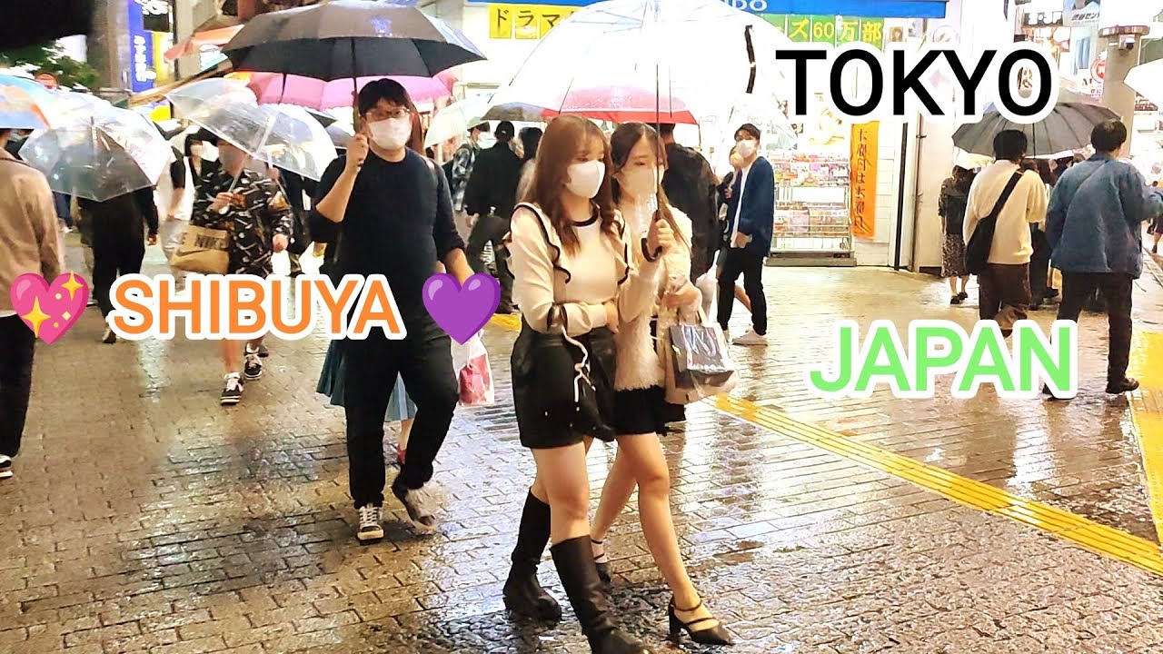 Shibuya Night View in The Rain. # Walk around Shibuya. Tokyo, Japan 🗾 ...
