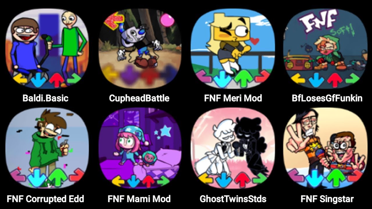 FNF Baldi Basic, FNF Cuphead, FNF Meri Mod, BF Loses GF Funkin, FNF ...