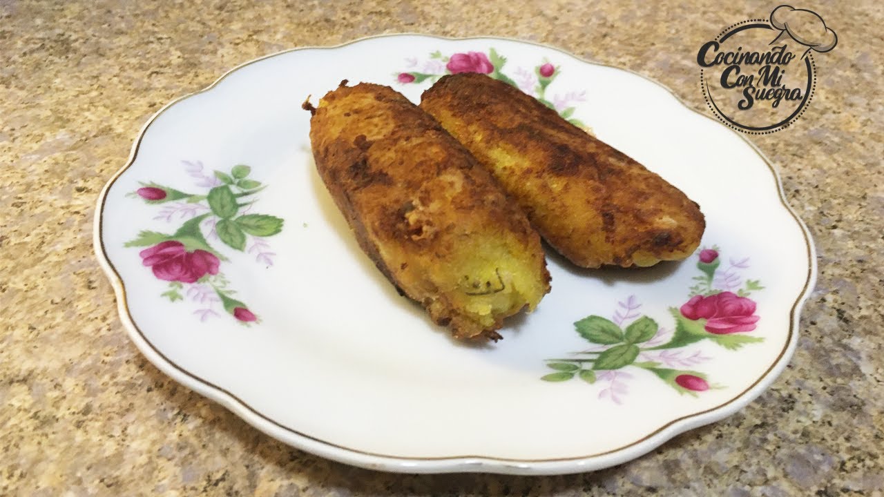 Platanos Rellenos de Queso - YouTube
