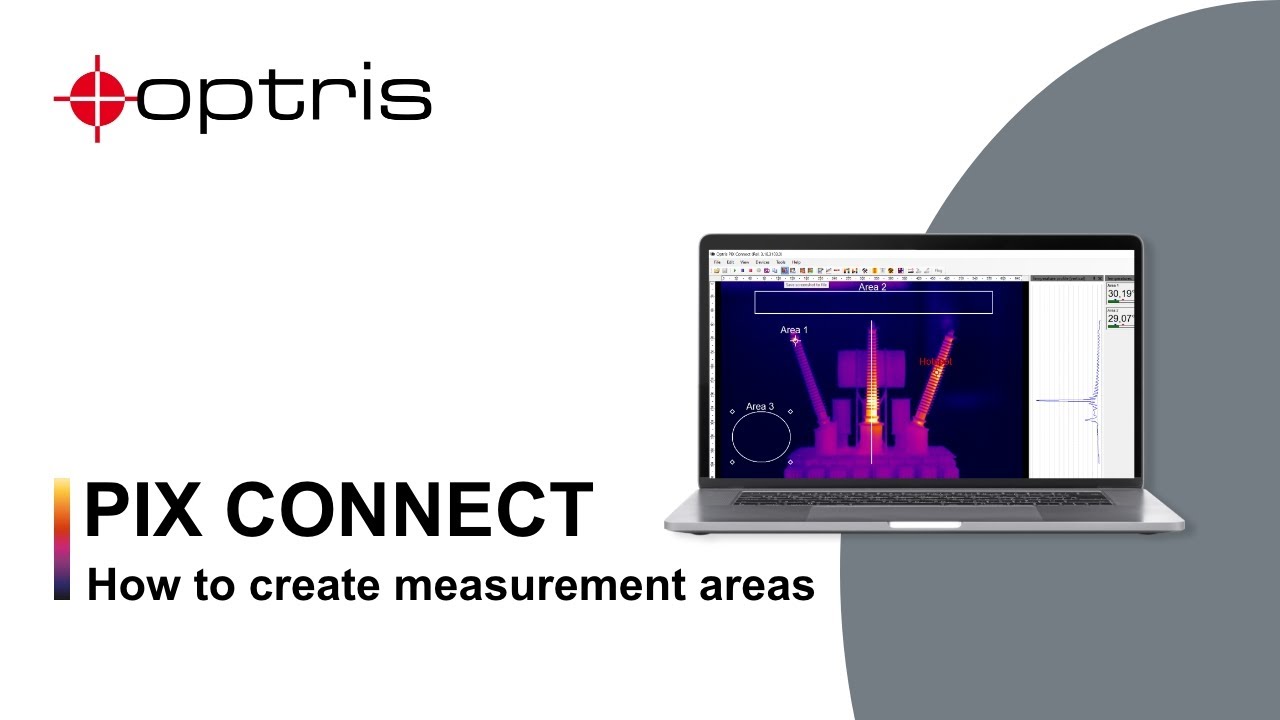 Optris PIX Connect: How to set up Measurement Areas for Temperature ...