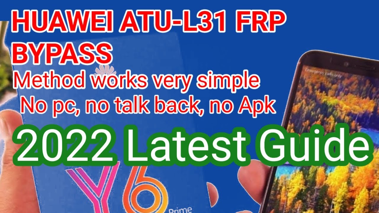 How to bypass frp on huawei atu-l31. 2022 latest guide - YouTube