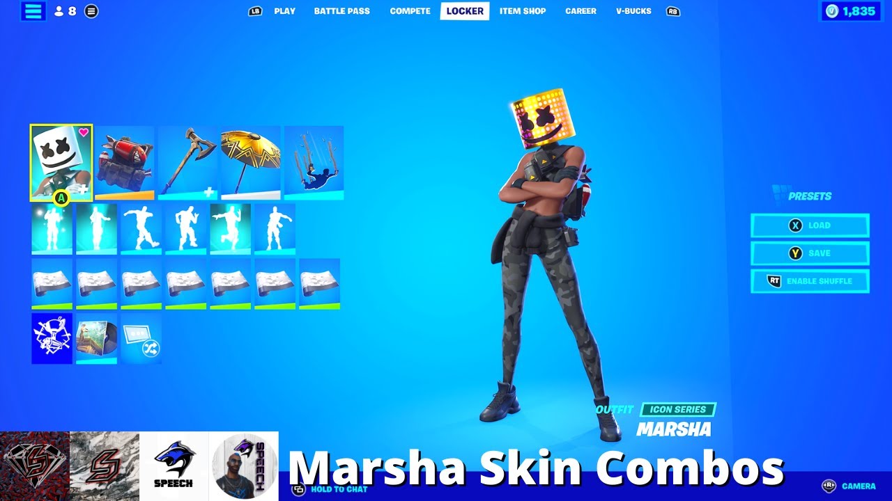 Marsha Skin Combos (Fortnite Battle Royale) - YouTube