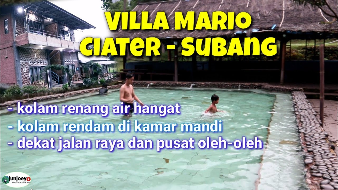 Villa Mario Ciater Subang - dekat jalan dan wisata sariater - YouTube
