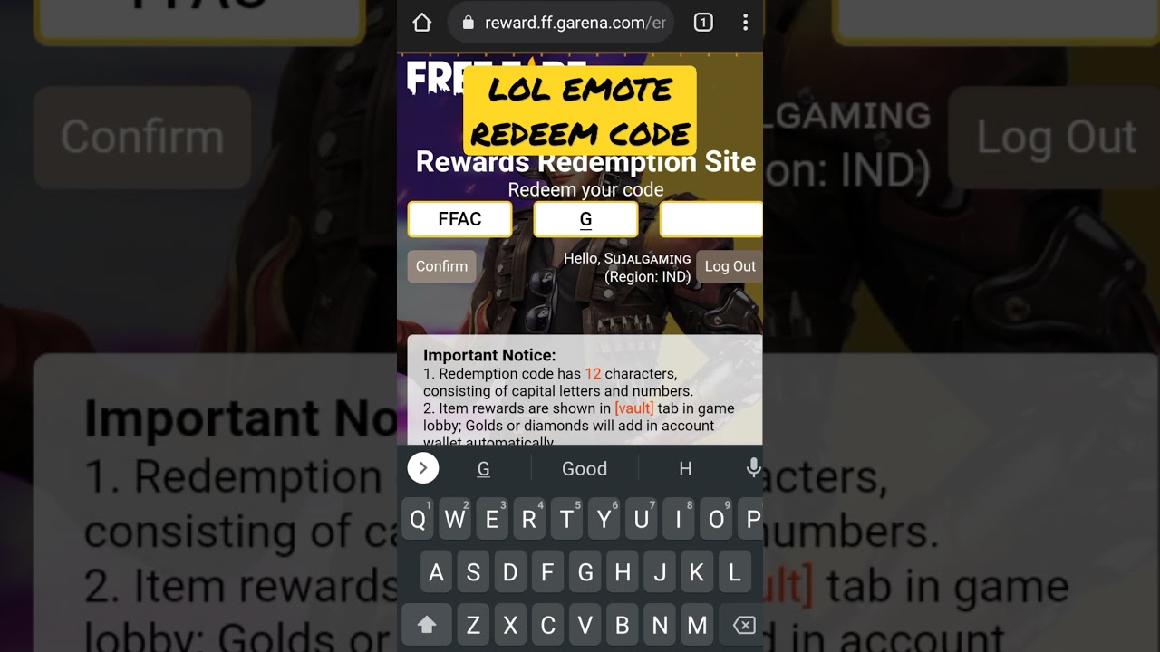 LOL EMOTE REDEEM CODE | S4 SUJAL - YouTube