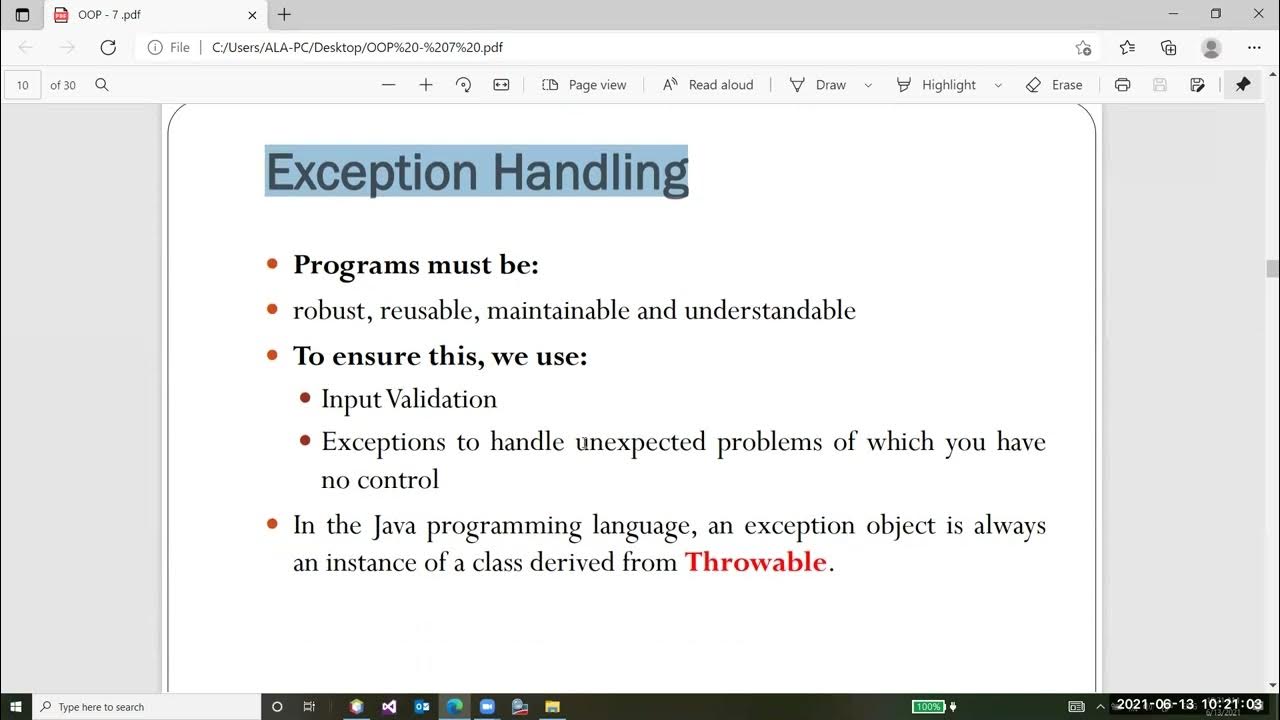 برمجة الكيانات بلغة جافا -22- Object Oriented Programming(OOP) with ...