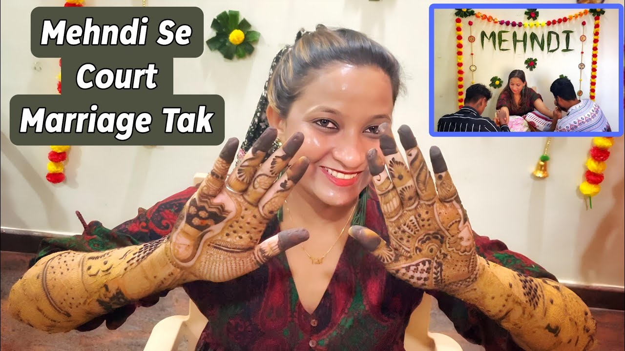 Mehndi Celebration in India | Court Marriage in India | The Zingaat ...