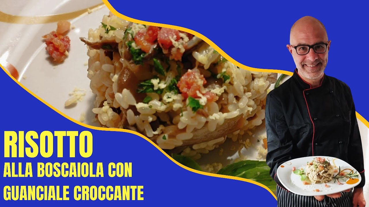 RISOTTO ALLA BOSCAIOLA CON GUANCIALE CROCCANTE E PERETTA SARDA. Devi ...