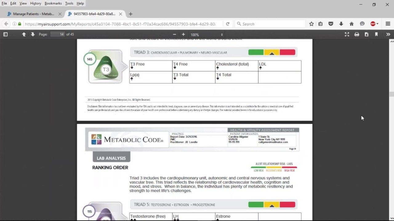 2016 03 22 20 00 Metabolic Code® Clinical Case Review using the Metabolic Code Report - YouTube