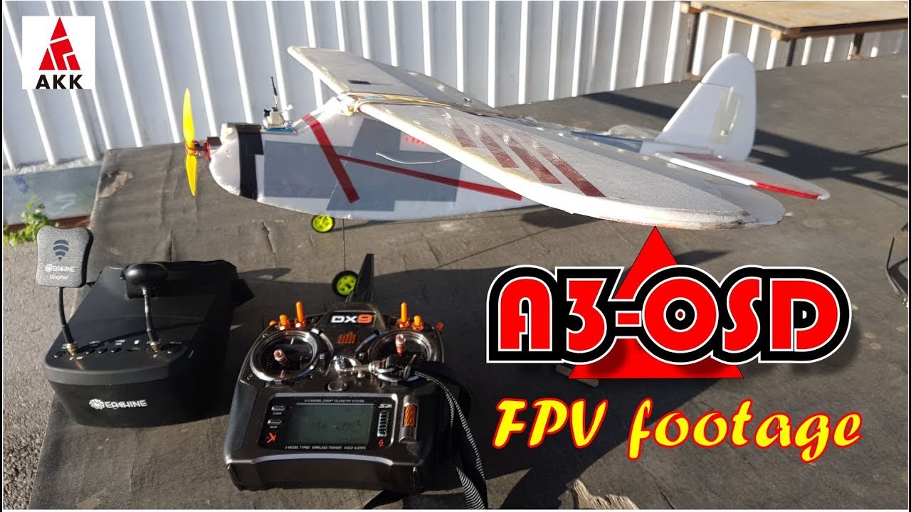 AKK A3-OSD Switchable Micro AIO Camera with OSD FPV footage on fixed ...