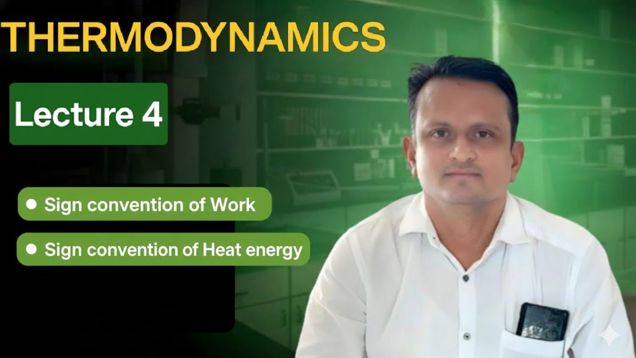 Sign conventions of Work & Heat energy In Chemical THERMODYNAMICS ncert ...