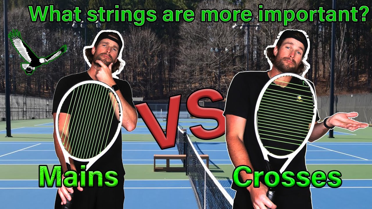 We Played Tennis with Half Strung Racquets! Mains Only versus Crosses ...