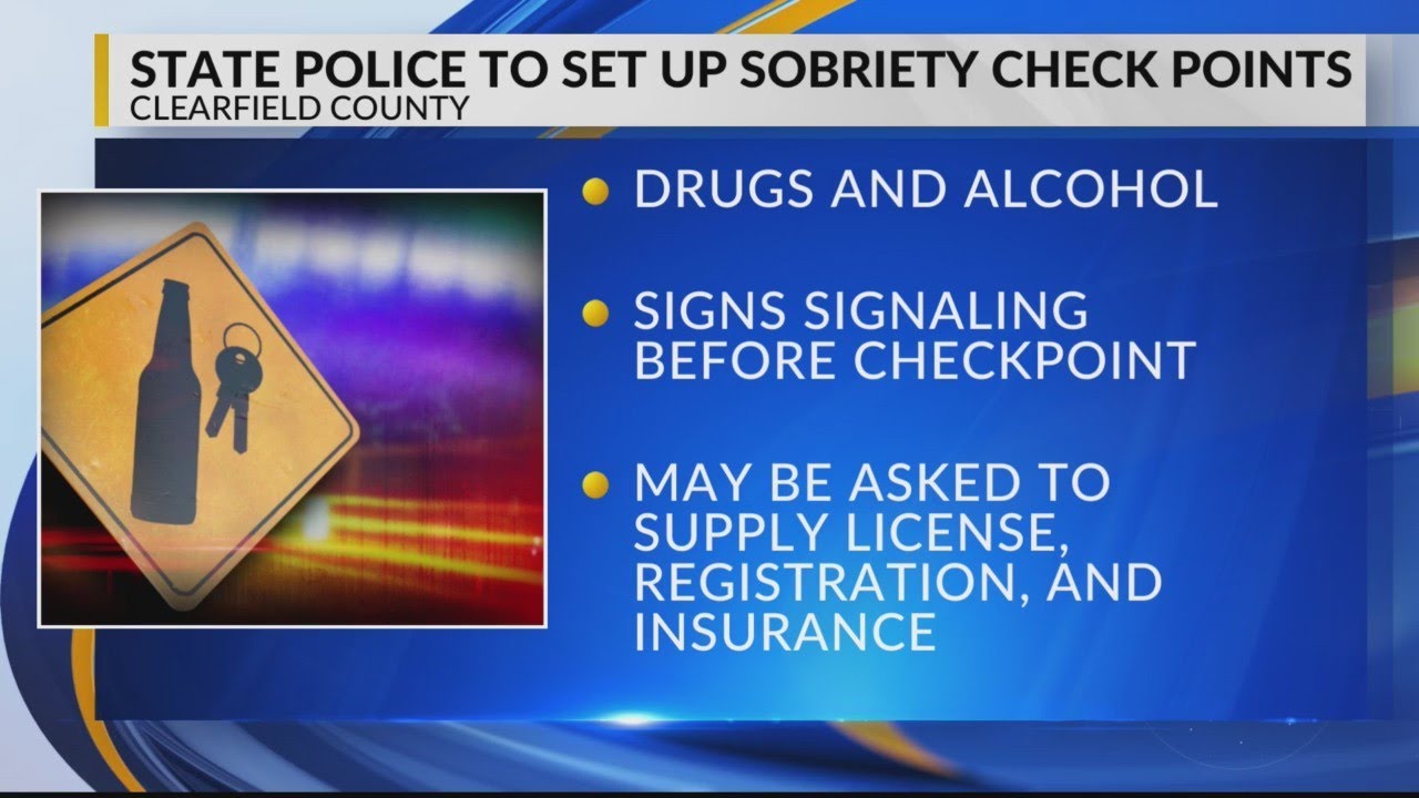 State Police to set up sobriety check points - YouTube