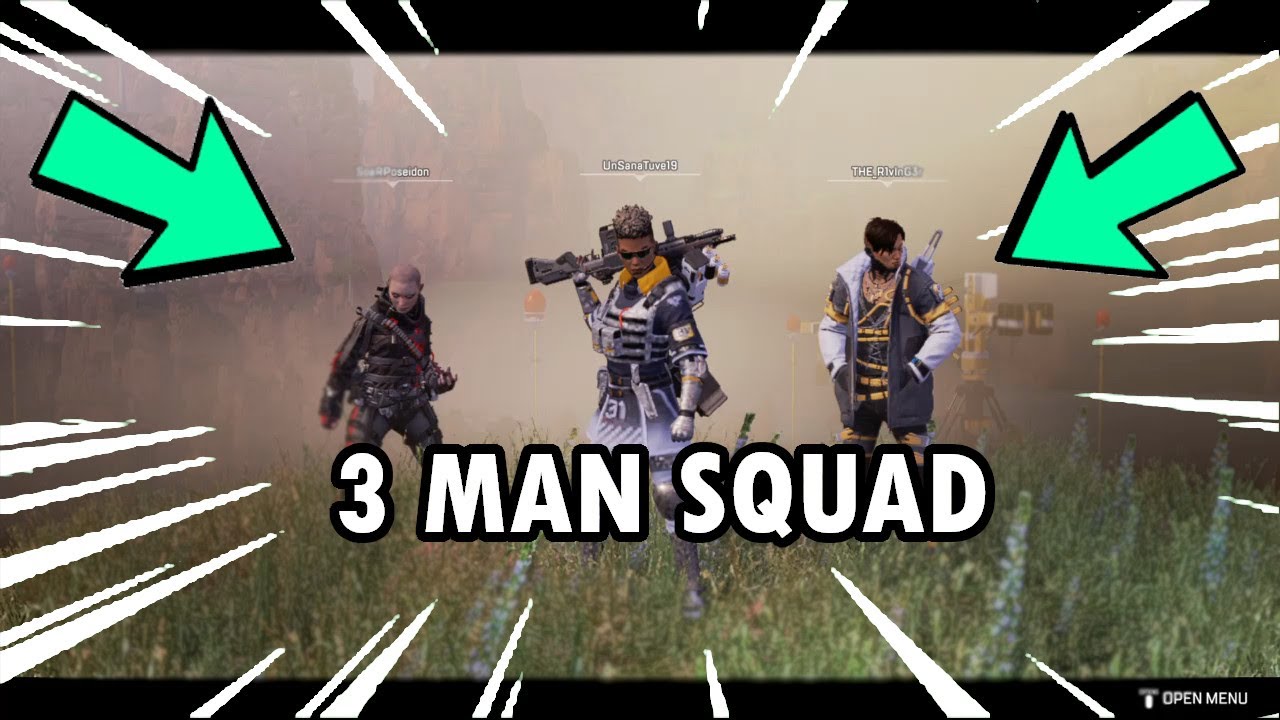 3 MAN SQUAD GAME||Apex Legends - YouTube