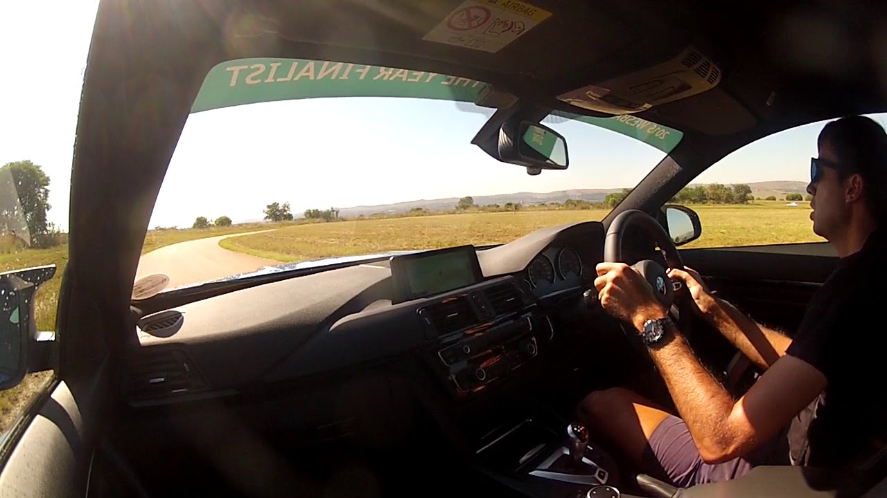 BMW M4 around the Gerotek Ride and handling Track - YouTube