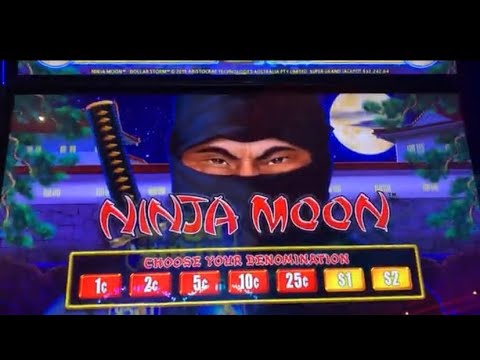 Ninja Moon slot machine l Slot play & Bonus #dollarstorm #slots # ...