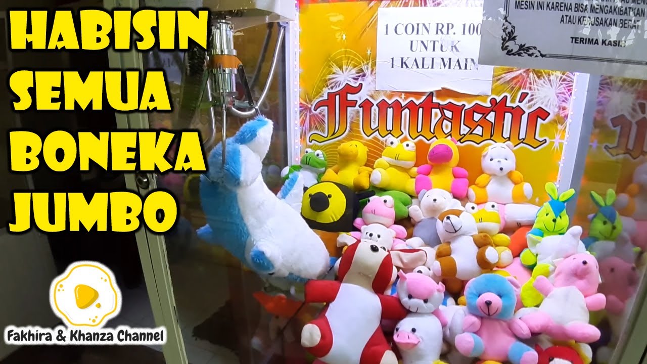 HUNTING BONEKA JUMBO DI MESIN CAPIT FUNTASTIC - YouTube