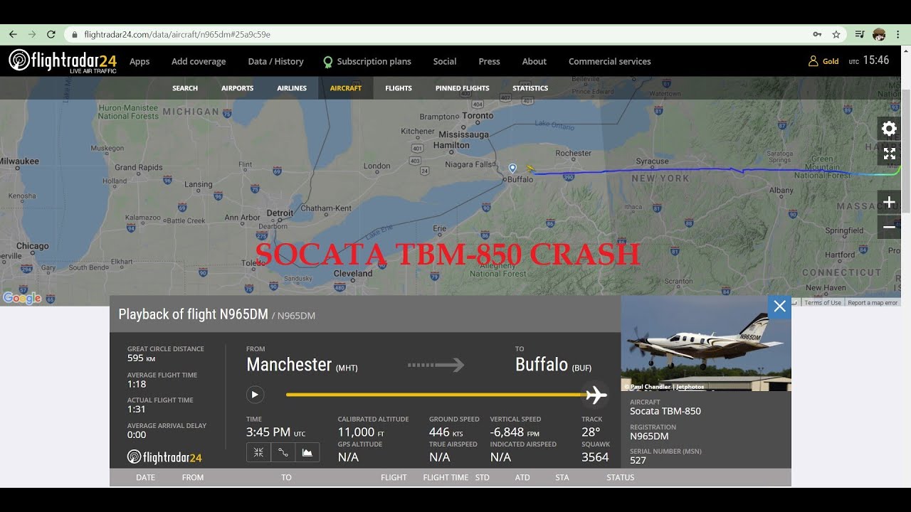 Prominent New York Lawyer Socata TBM-700 Crash on 2 Oct 2020 - YouTube