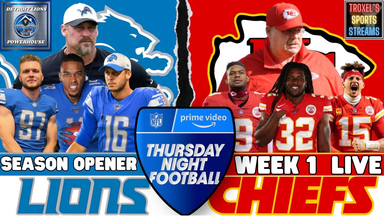 Thursday Night Football: Lions vs Chiefs LIVE Game - YouTube