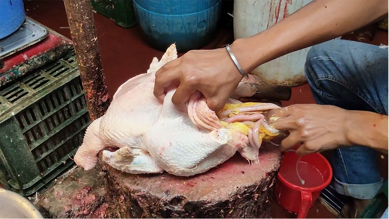 THE Child Most Unique Chicken Cutting Skills - YouTube