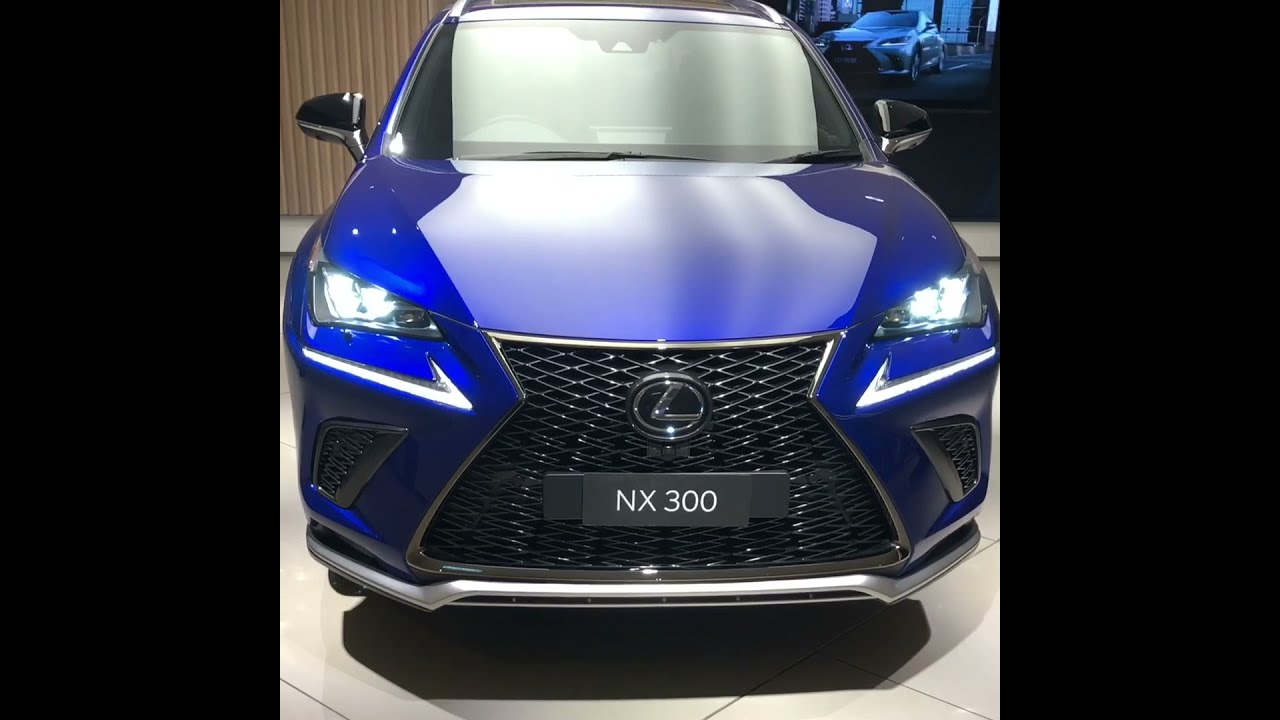 2021 Lexus NX 300 F Sport SUV in Heat Blue/Cobalt Mica - YouTube