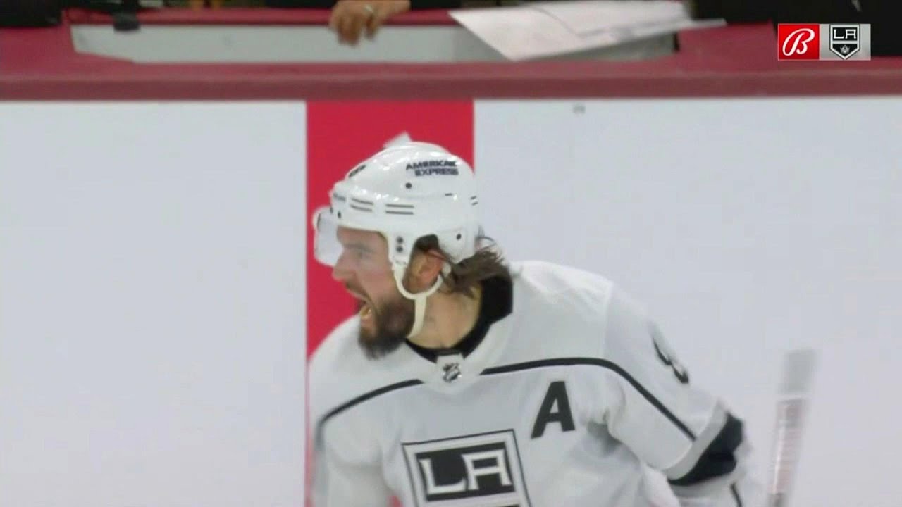 Drew Doughty scores his second goal of the game to give the Kings their ...