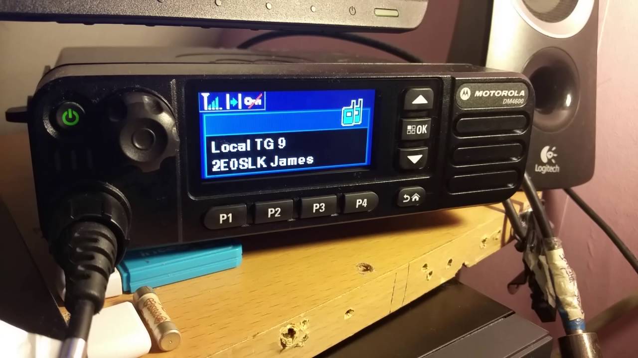 Dmr simplex qso with 2e0slk in his car - YouTube
