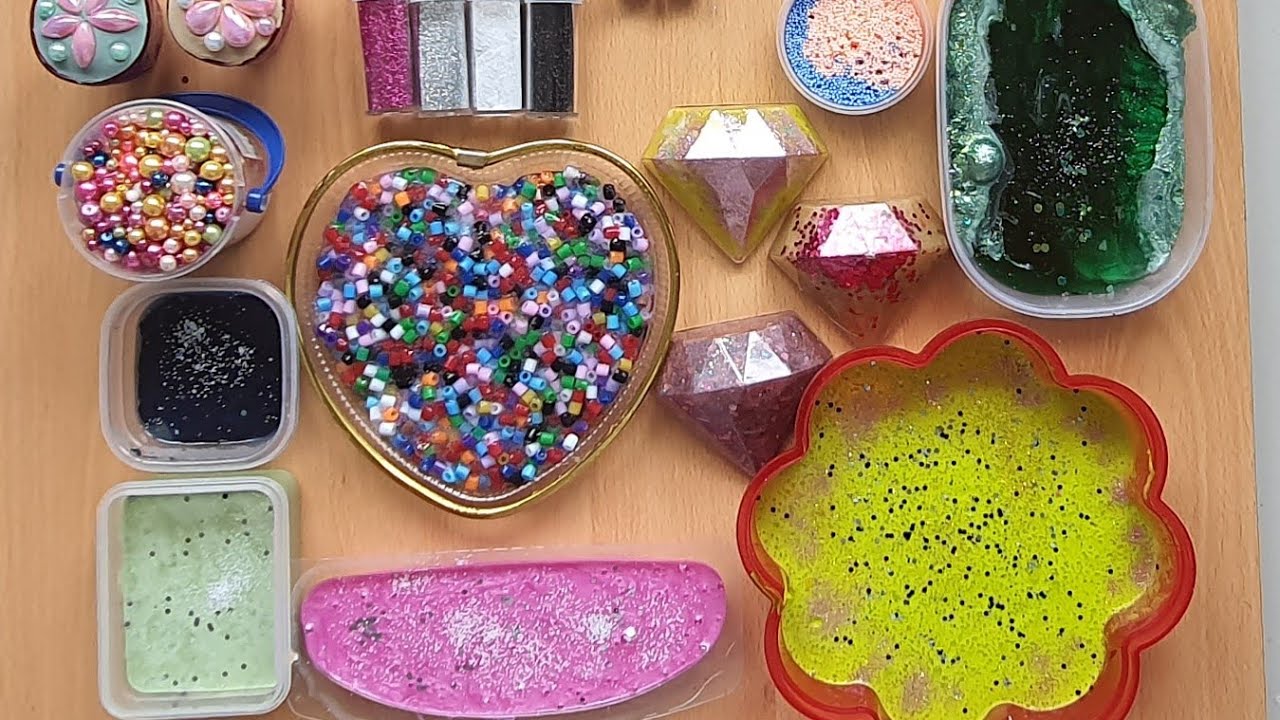 MIXING OLD Slime ! Crunchy Slime | SATISFYING VIDEO - YouTube