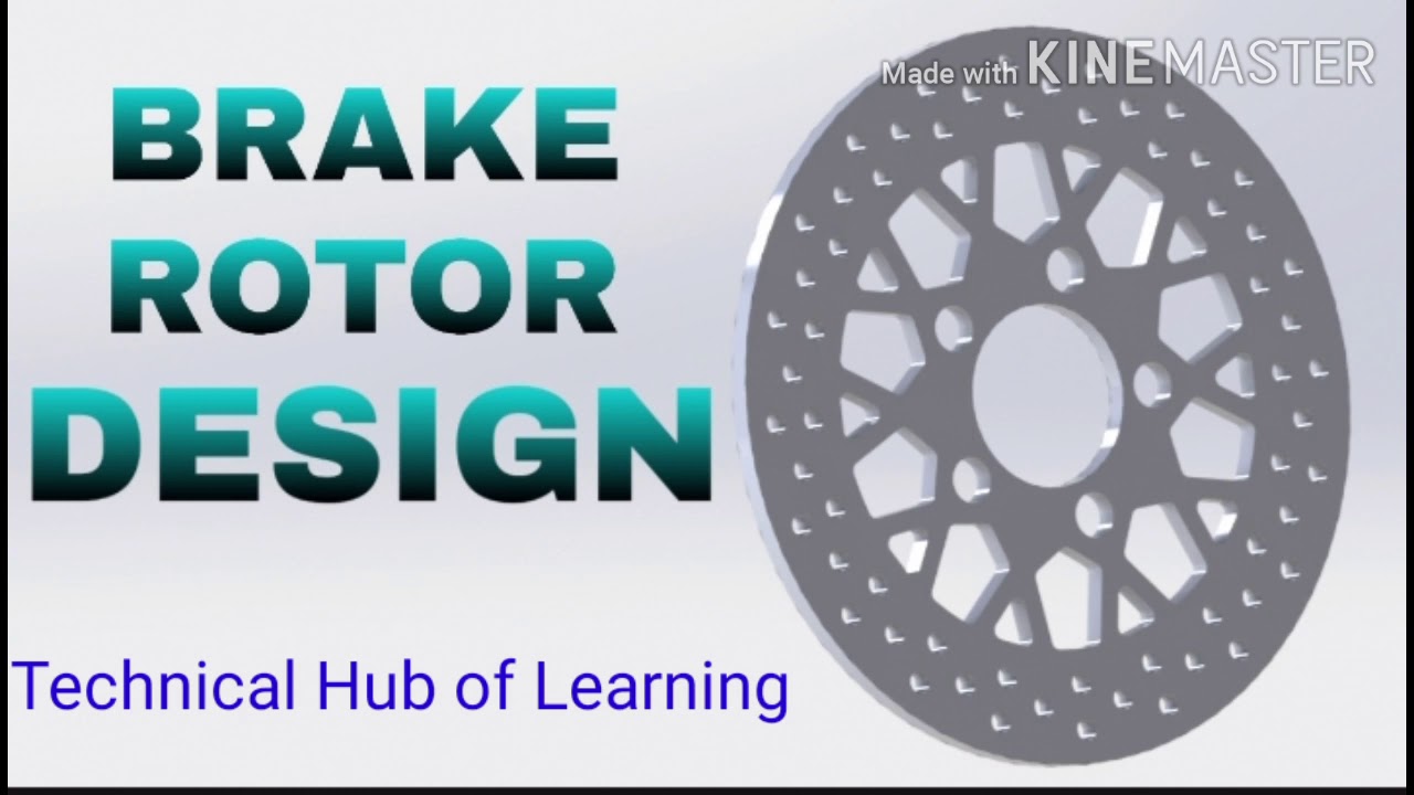 Brake Rotor Designing in solidworks - YouTube