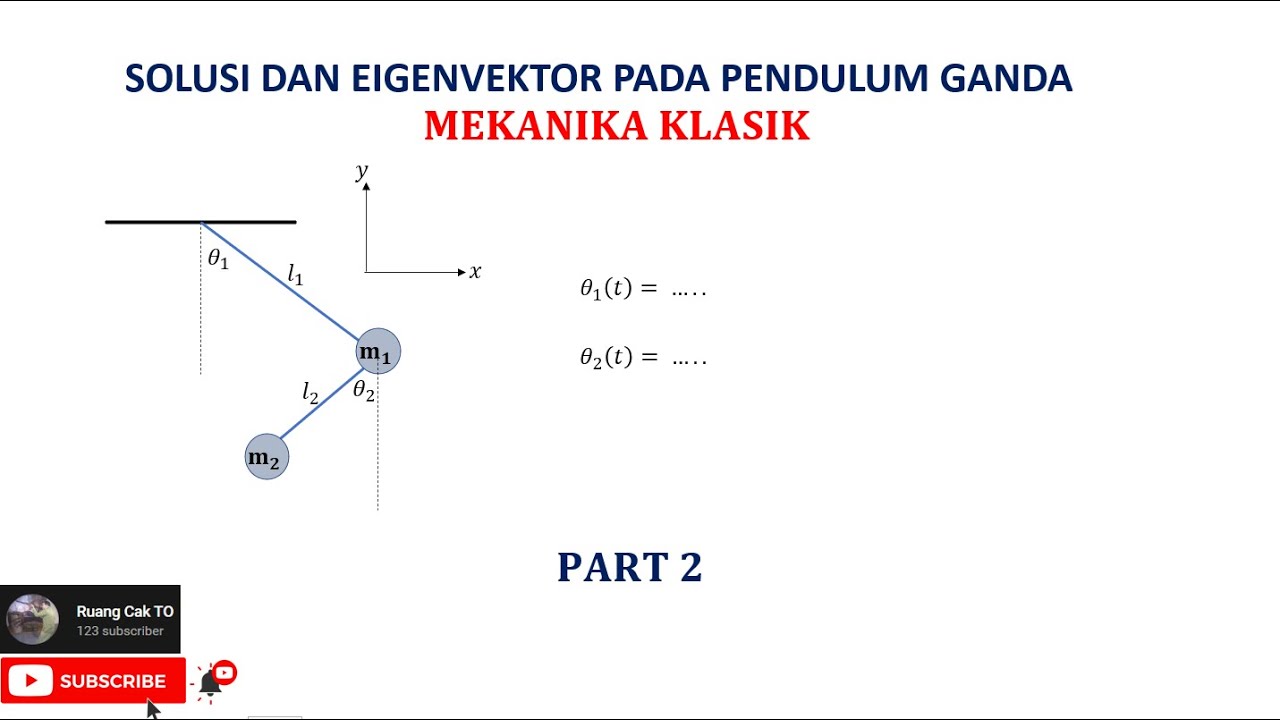 Vektor Eigen dan Solusi Mode Normal dan Pendulum Ganda (part 2) | Mekanika Klasik - YouTube