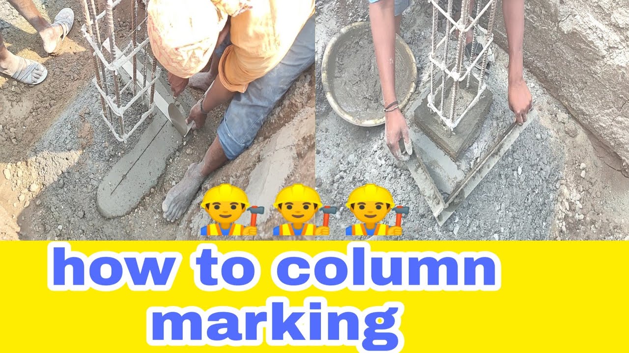 HOW TO FOUNDATION MARKING FOR BUILDING/COLUMN STARTER WORK/AMAZING ...