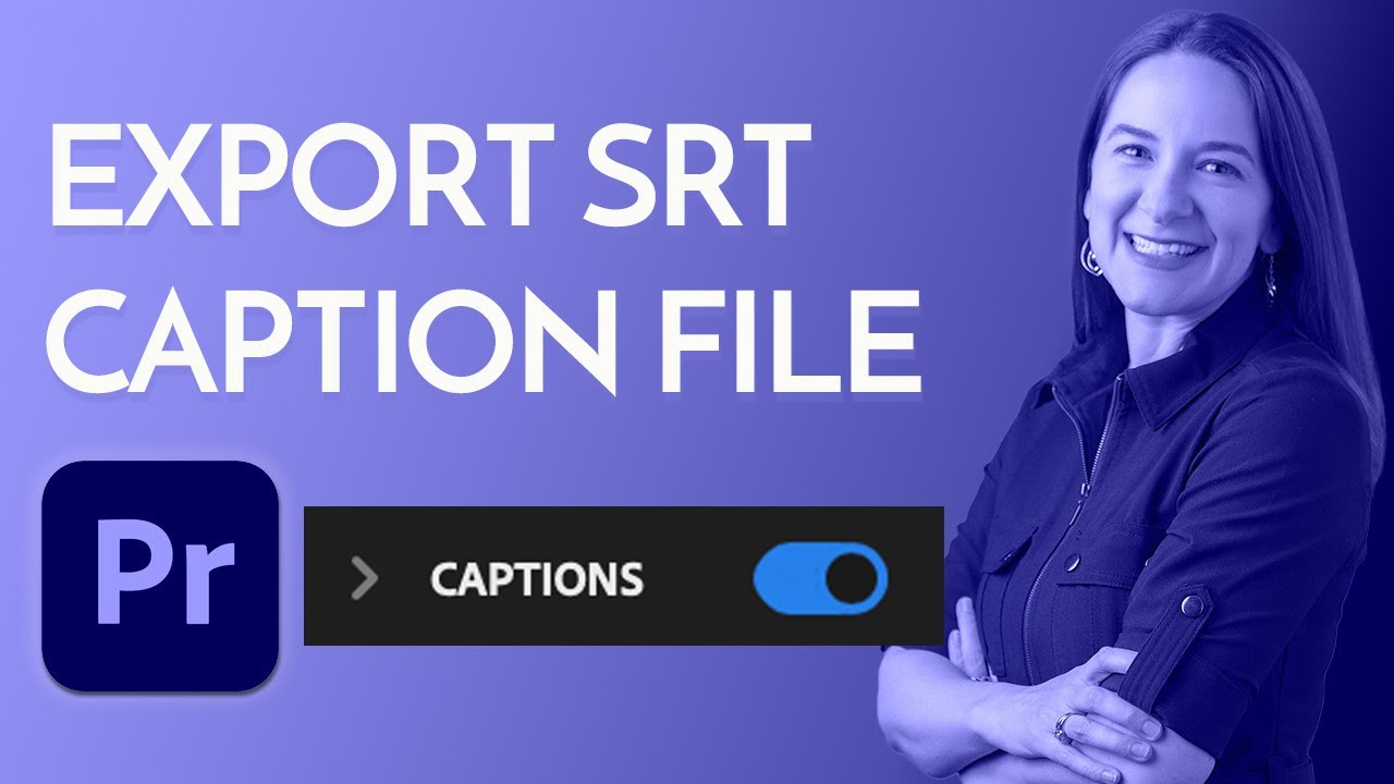 How to export Subtitles as .SRT file format from Adobe Premiere for ...