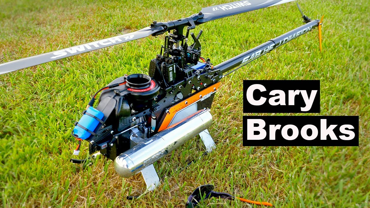 Cary Brooks flying SAB RAW 700 Nitro - YouTube