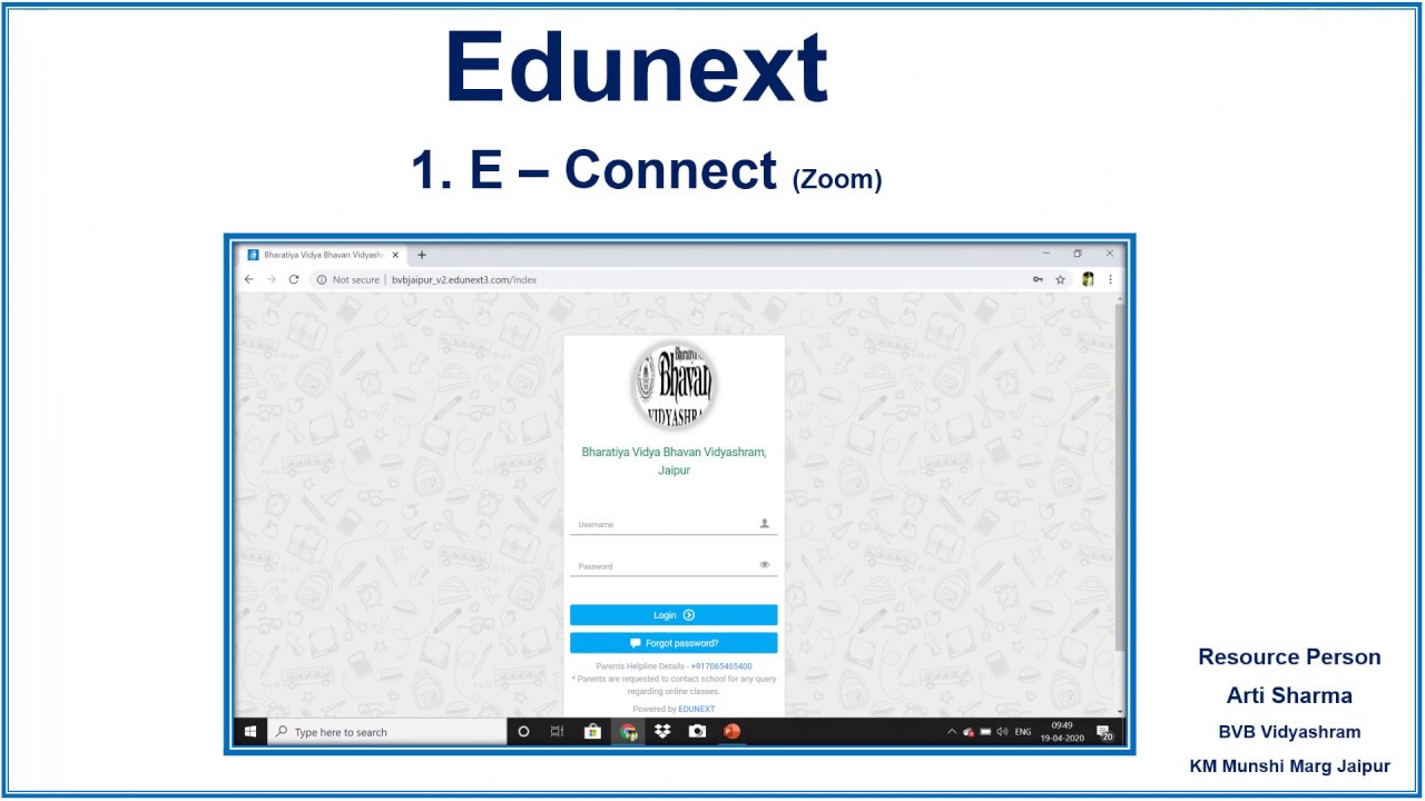 Edunext tutorial for teachers for taking online classes e connect - YouTube