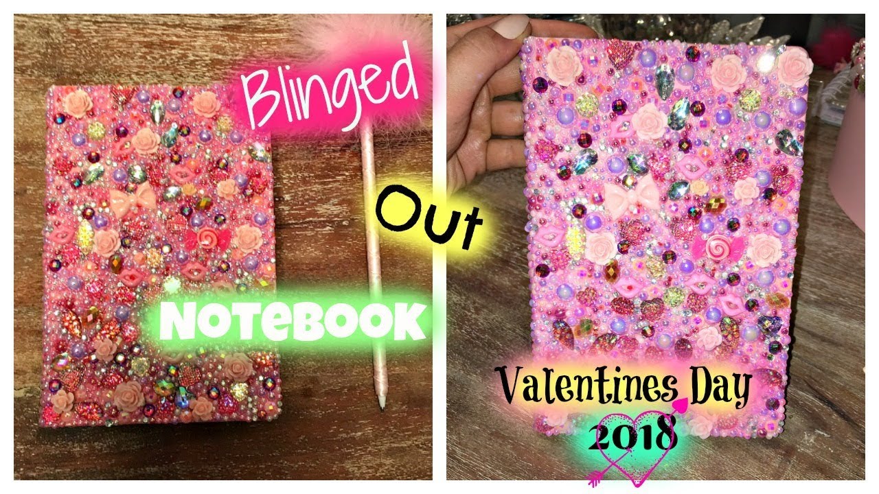 Bedazzled Hot Pink NoteBook! - YouTube
